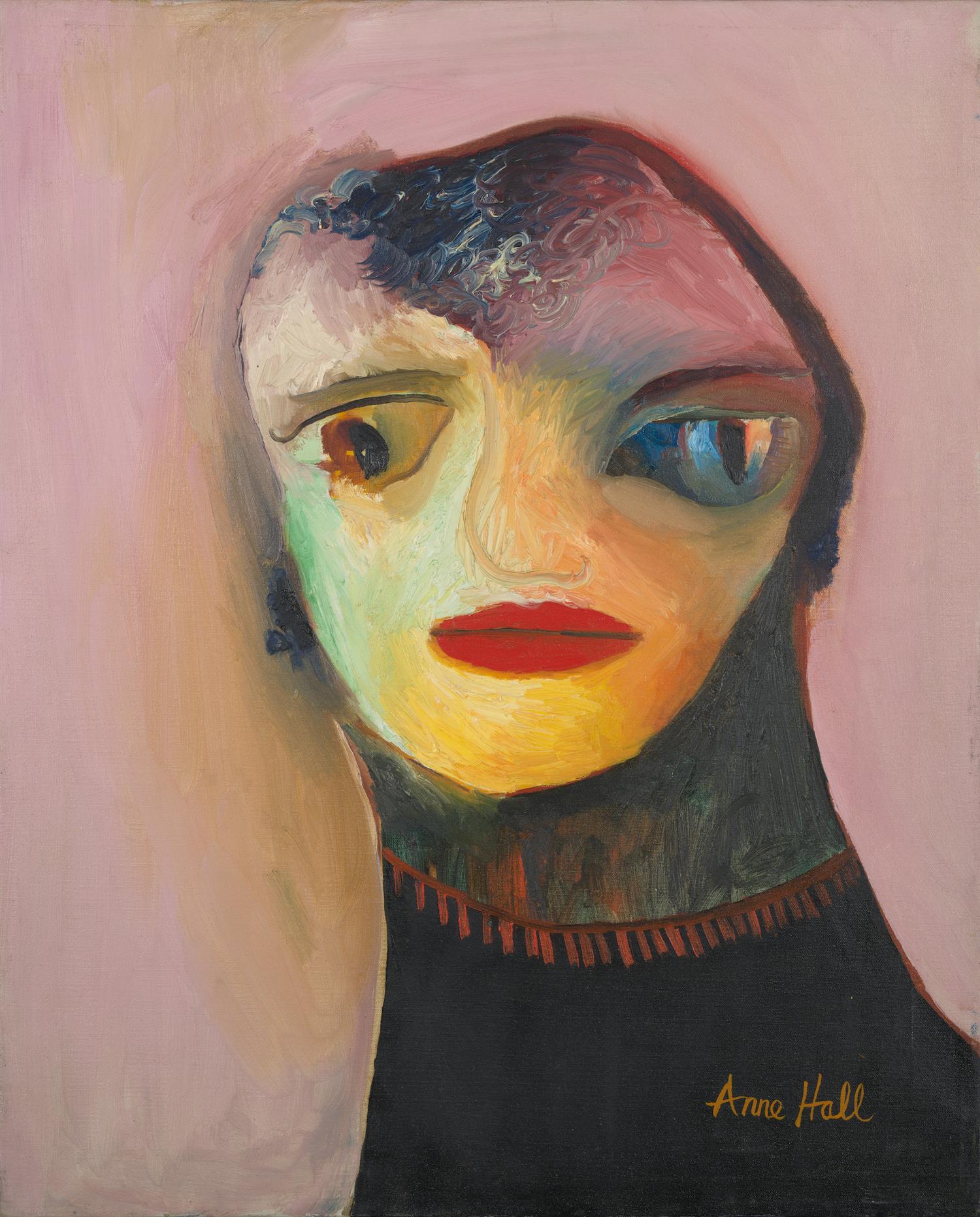 ANNE HALL (born 1945) Portrait with - auctions & price archive